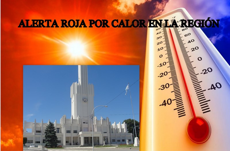 LANZAN ALERTA ROJA POR EL CALOR EN LA REGIÓN
